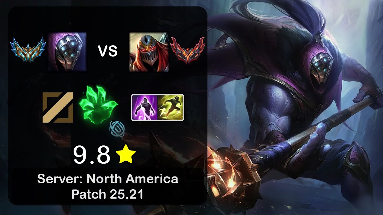 Jax Mid vs Zed - NA Challenger - Patch 25.21 - YouTube