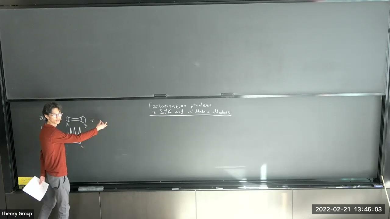 Baurzhan Mukhametzhanov - Factorization and complex couplings in SYK and in Matrix Models - 02 ...