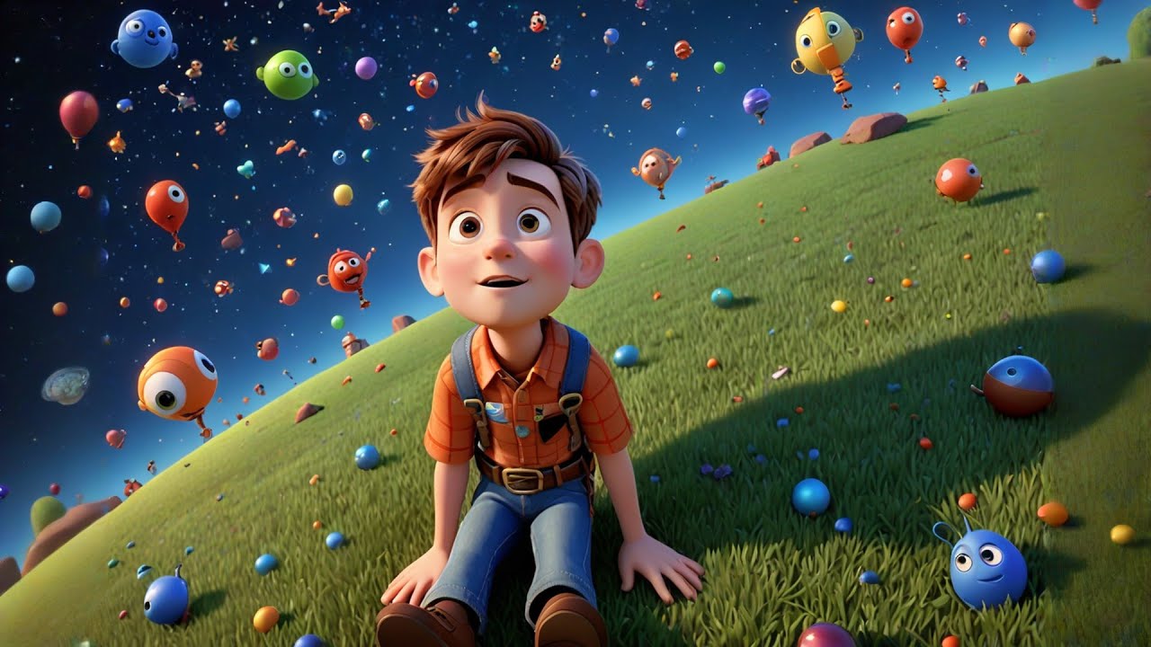 Ricky Rocket Watches the Sky | Space Rhyme for Kids | Fun Learning Song ...