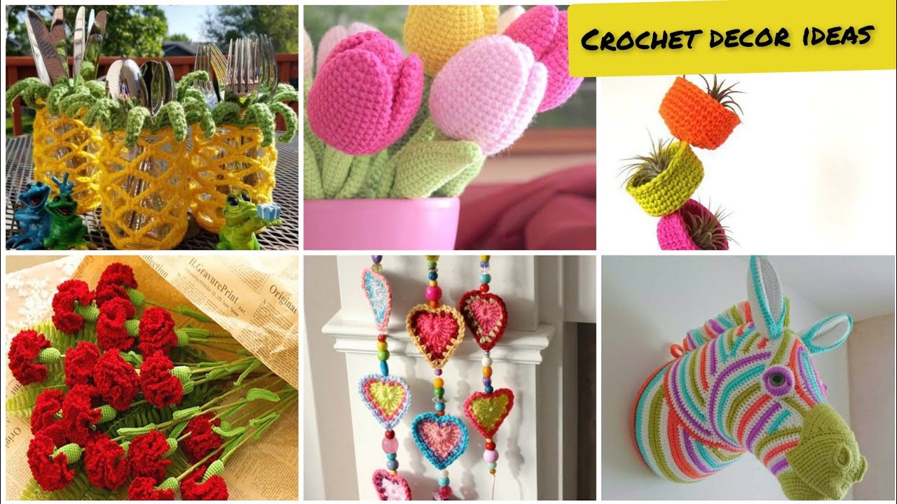 40 Outstanding and attractive crochet home decor items - YouTube