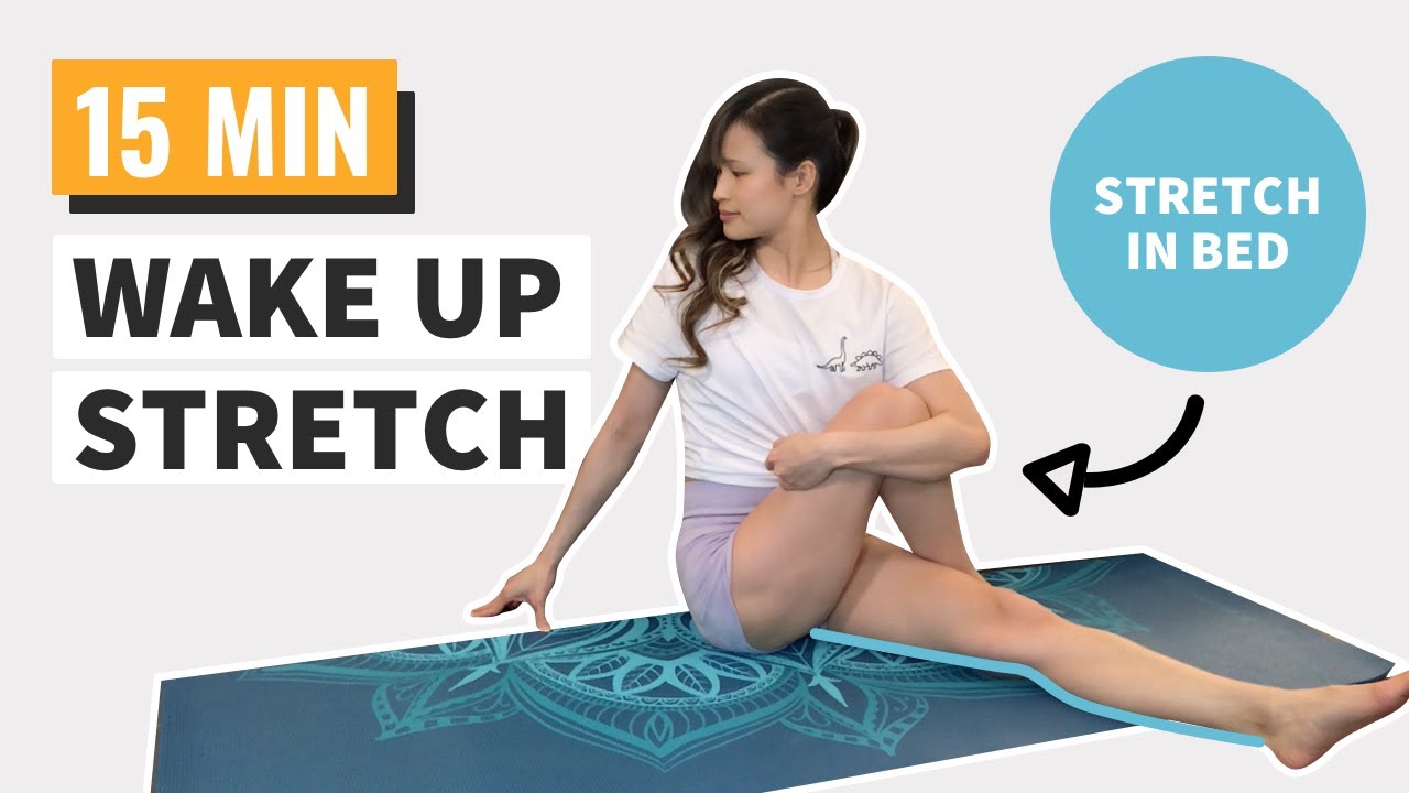 15 min Gentle Morning Stretches in Bed for Beginners - YouTube