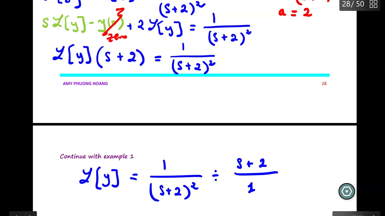 Solve for First Order Differential Equation, Laplace Transform_Calculus ...