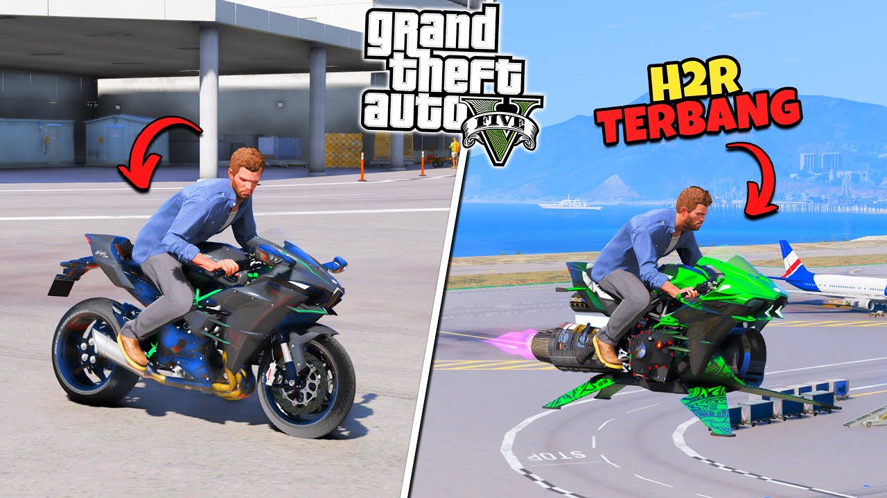 Modifikasi Motor Langka H2R Menjadi Motor H2R Terbang Di GTA 5 - YouTube