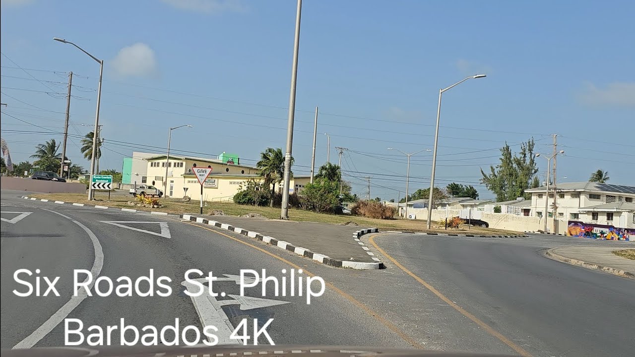 Driving in Barbados - Six Roads St. Philip 4K - YouTube