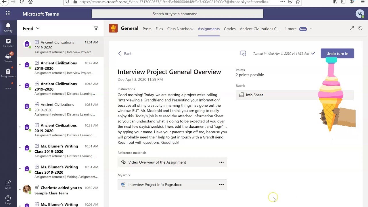 How to send assingment in teams - YouTube