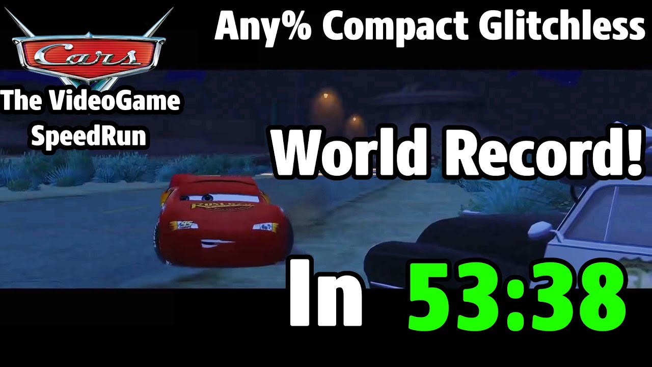 Cars | Compact Glitchless Speedrun World Record In 53:38 - YouTube