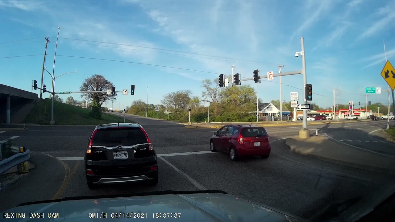 Driver takes exit ramp WAY too fast - YouTube