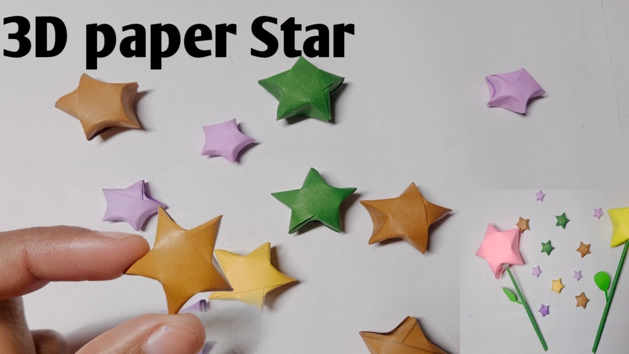 how to craft | paper crafting | how to make star with paper - YouTube