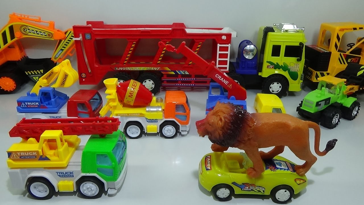 Kids studio6 - Learning trucks for children with tiger | video for kids ...