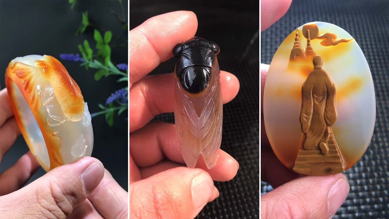 DIY | Watch an Agate Carving Masterpiece Unveiled in Part 47 | Carving ...