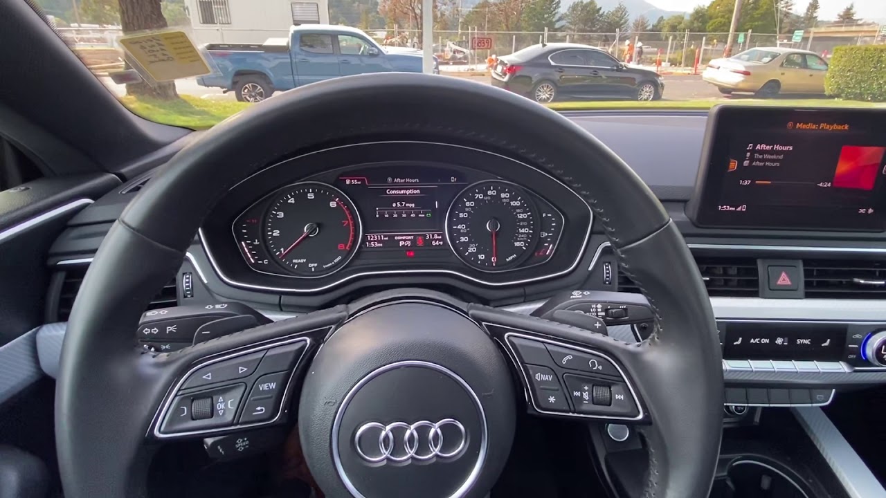 (AK) How to turn off center screen on a 2018 Audi A5 - YouTube