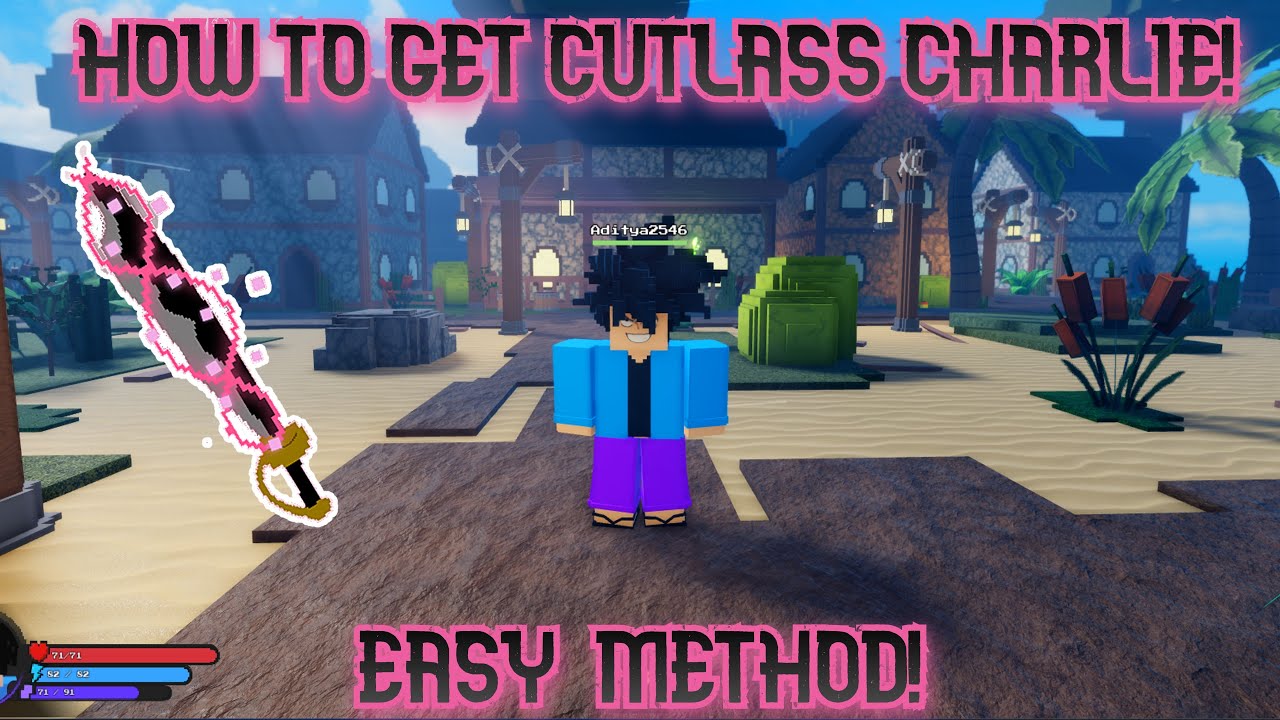 How To Get Cutlass Charlie In Pixel Piece! (SHINY SWORD!) | Pixel Piece ...