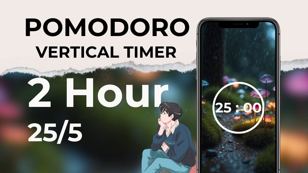 25/5 Pomodoro Timer | Study with me | 2 hour timer | Pomodoro Technique ...