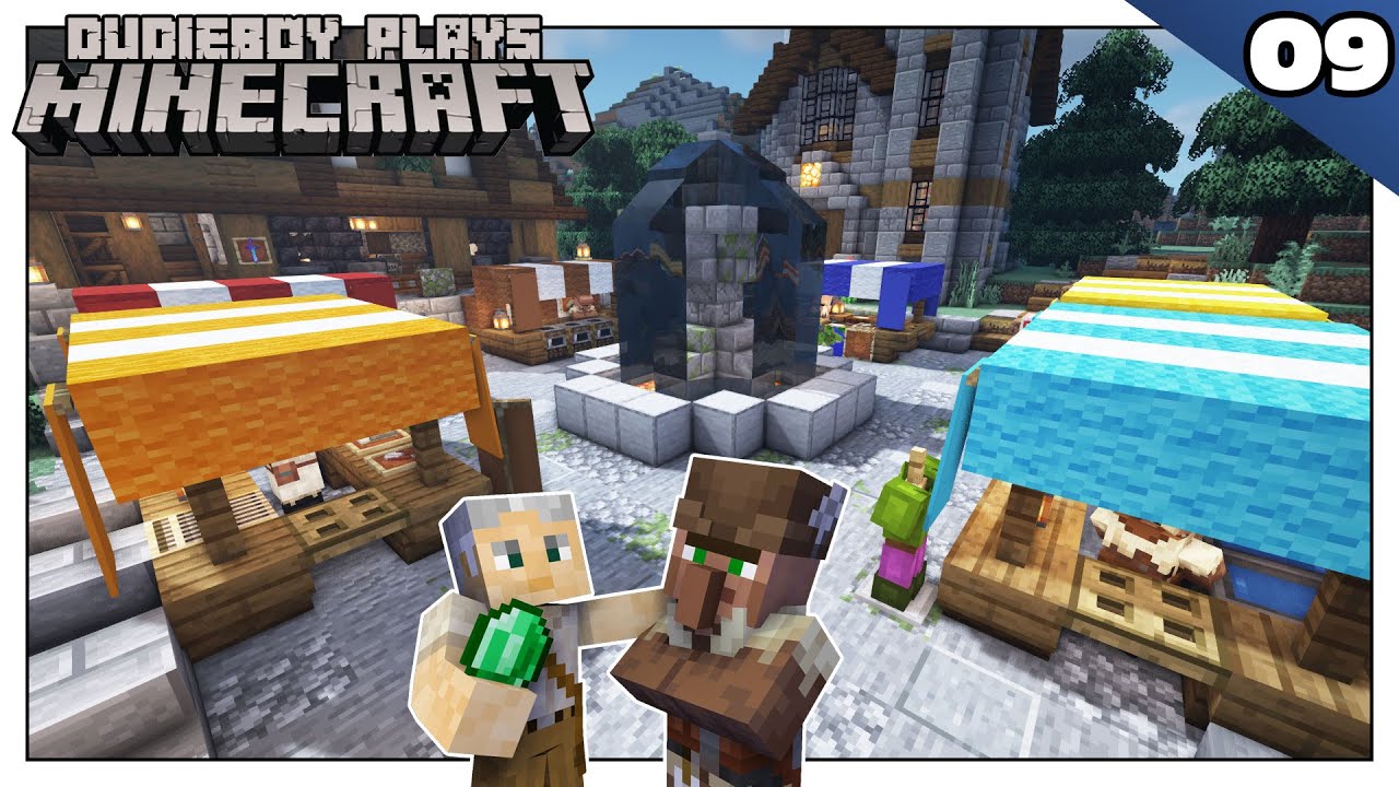 Designing a Medieval Outdoor Market! - dudieboy Plays Minecraft ...