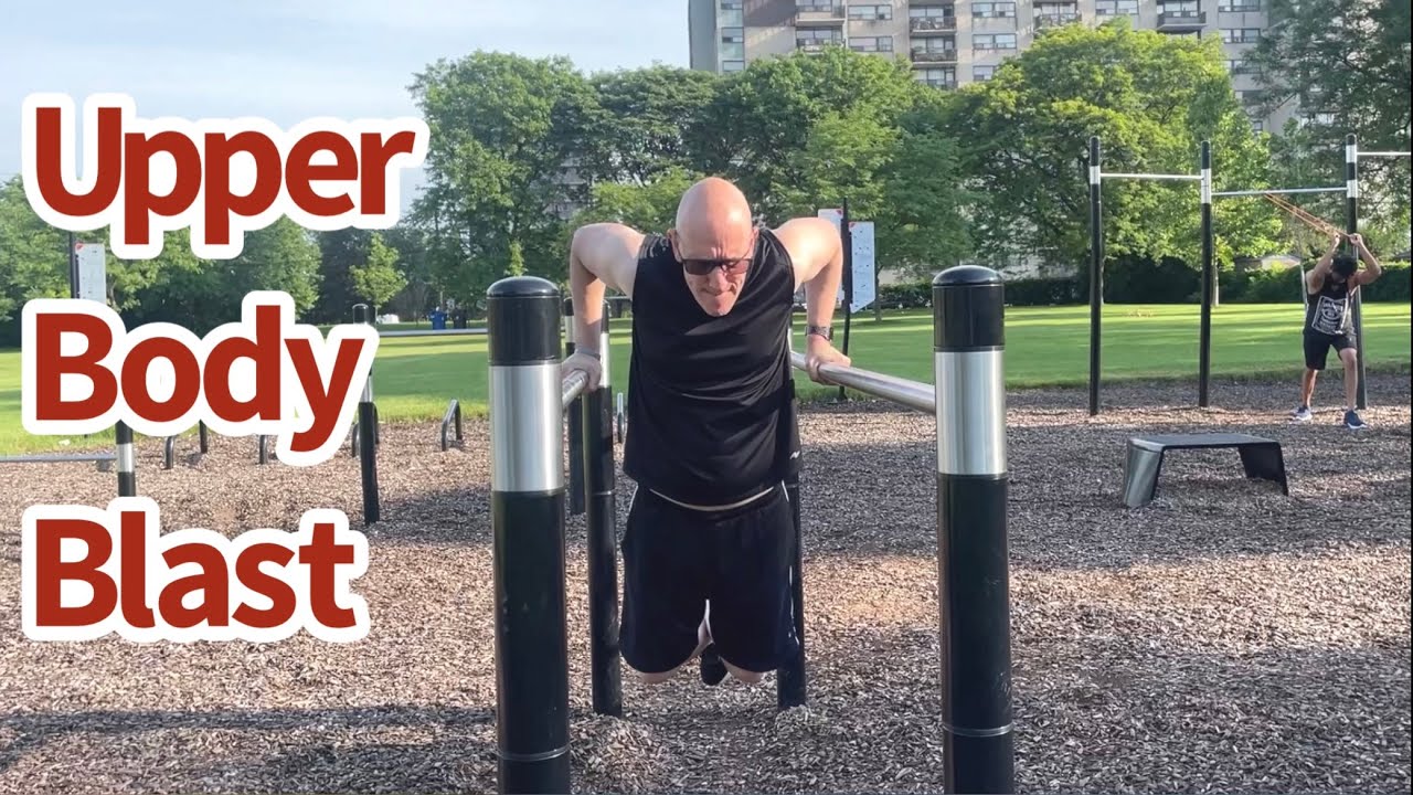 Challenging Outdoor Upper Body Workout - YouTube