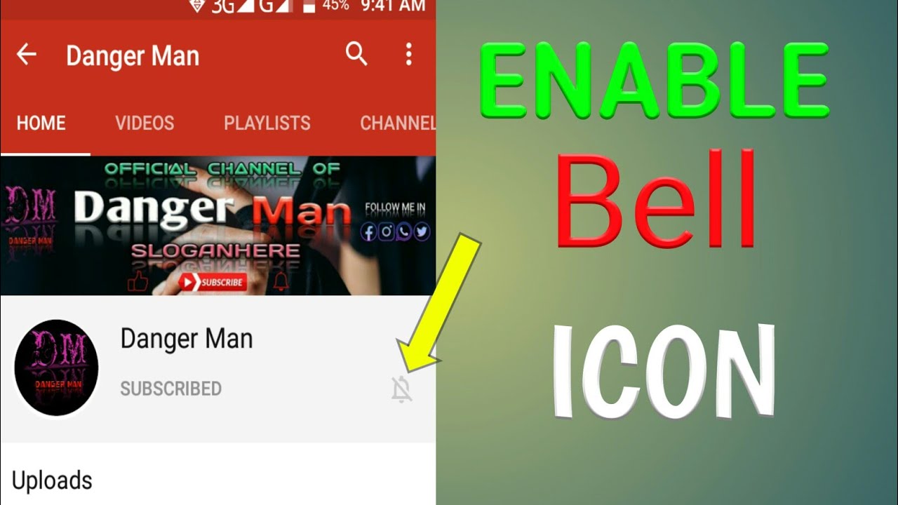 How to enable YouTube bell icon. - YouTube