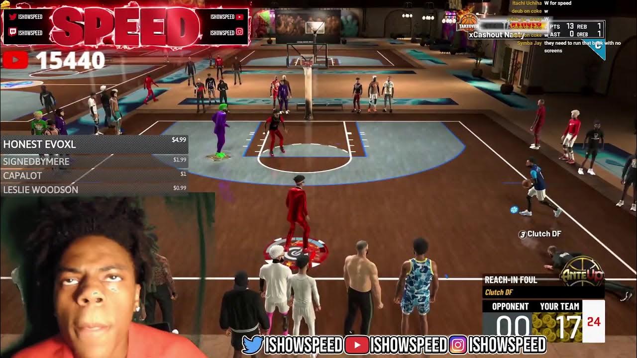 IShowSpeed Vs Luck DF $300 POT WAGER $$$! NBA 2K21 LIVE STREAM! - YouTube