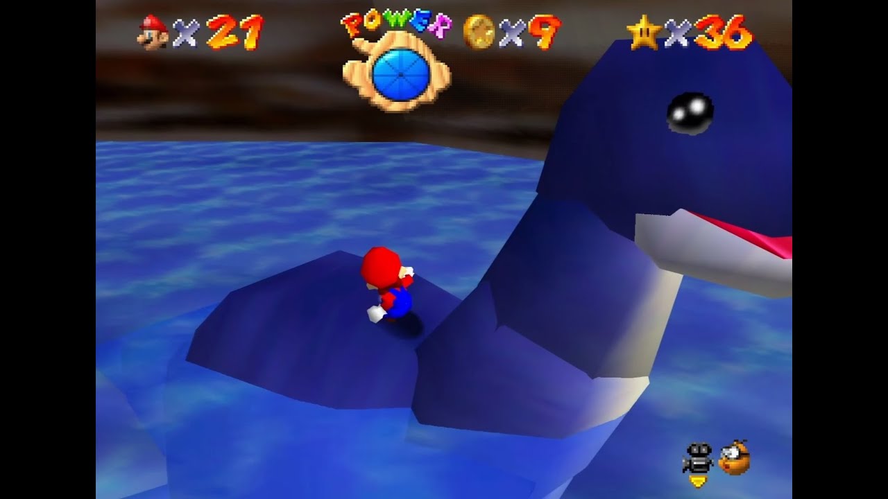 [Nintendo 64] Super Mario 64 Walkthrough [035] - Swimming Beast In The ...