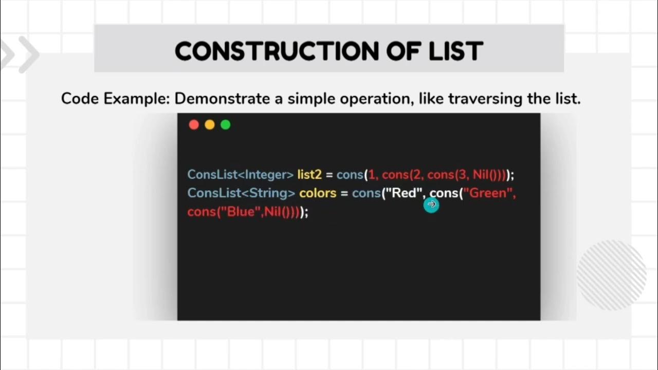 ConsList : The Building Blocks of Immutable List - YouTube