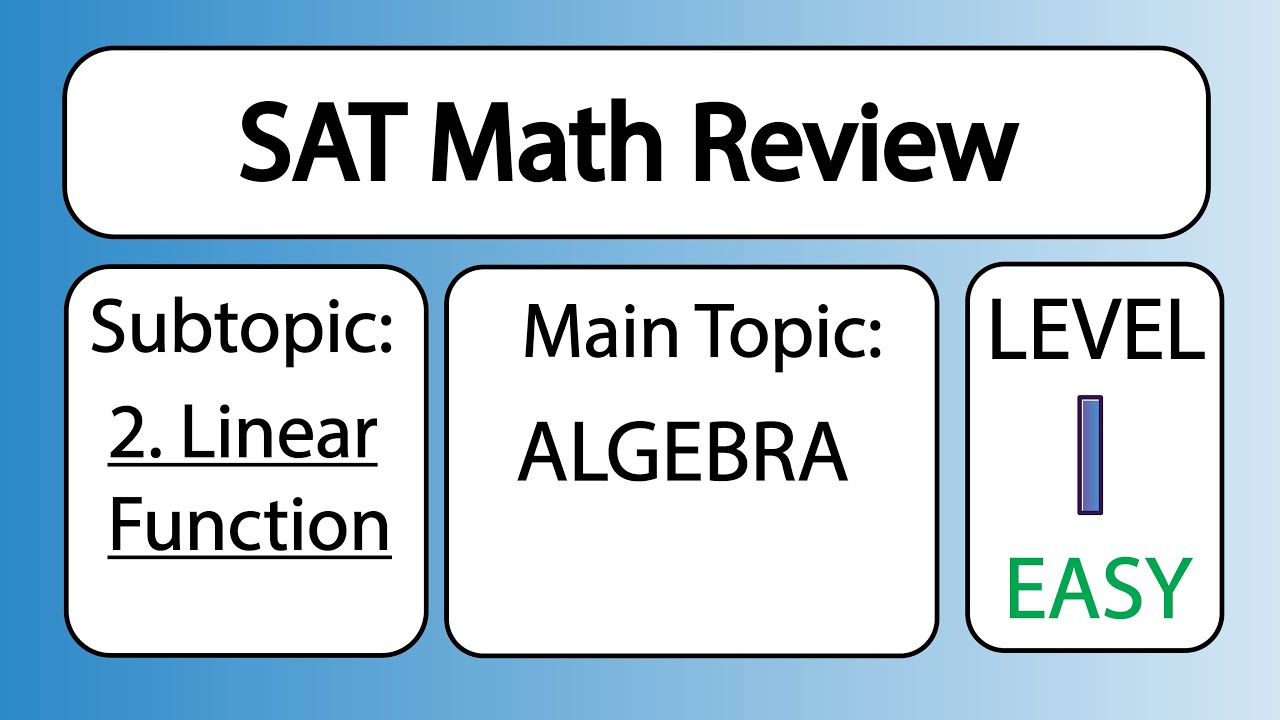 SAT Math: Lesson 2A Problem 20 - YouTube