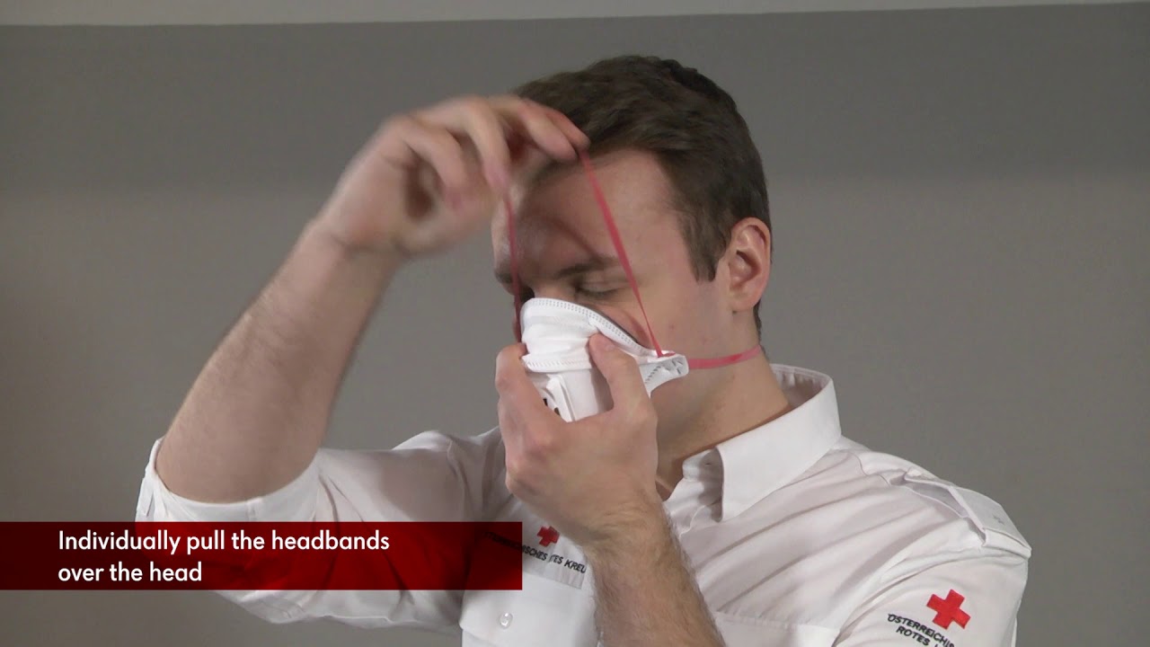 Put respirator face mask on and off - YouTube