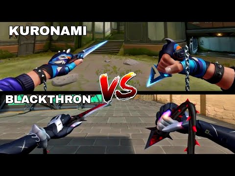 Blackthorn Blades VS Kuronami Knife (No Yaiba) | Valorant Best Melee