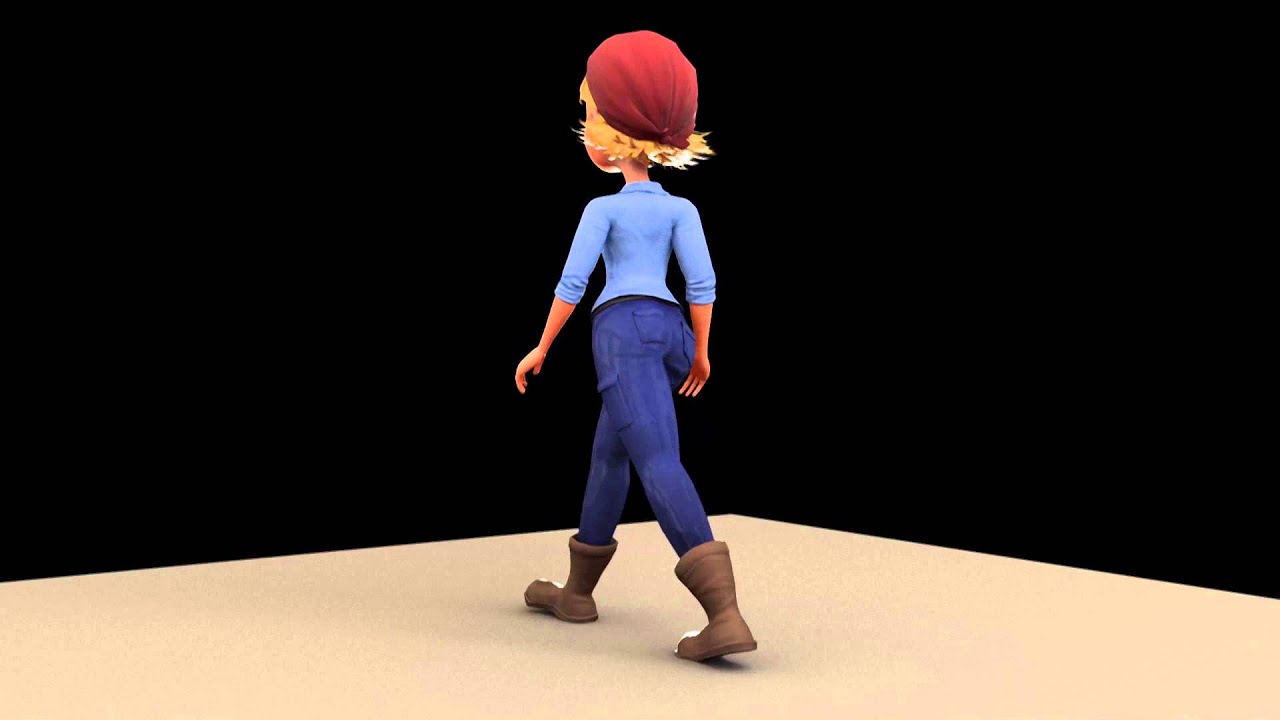 Bonnie walk cycle animation - YouTube