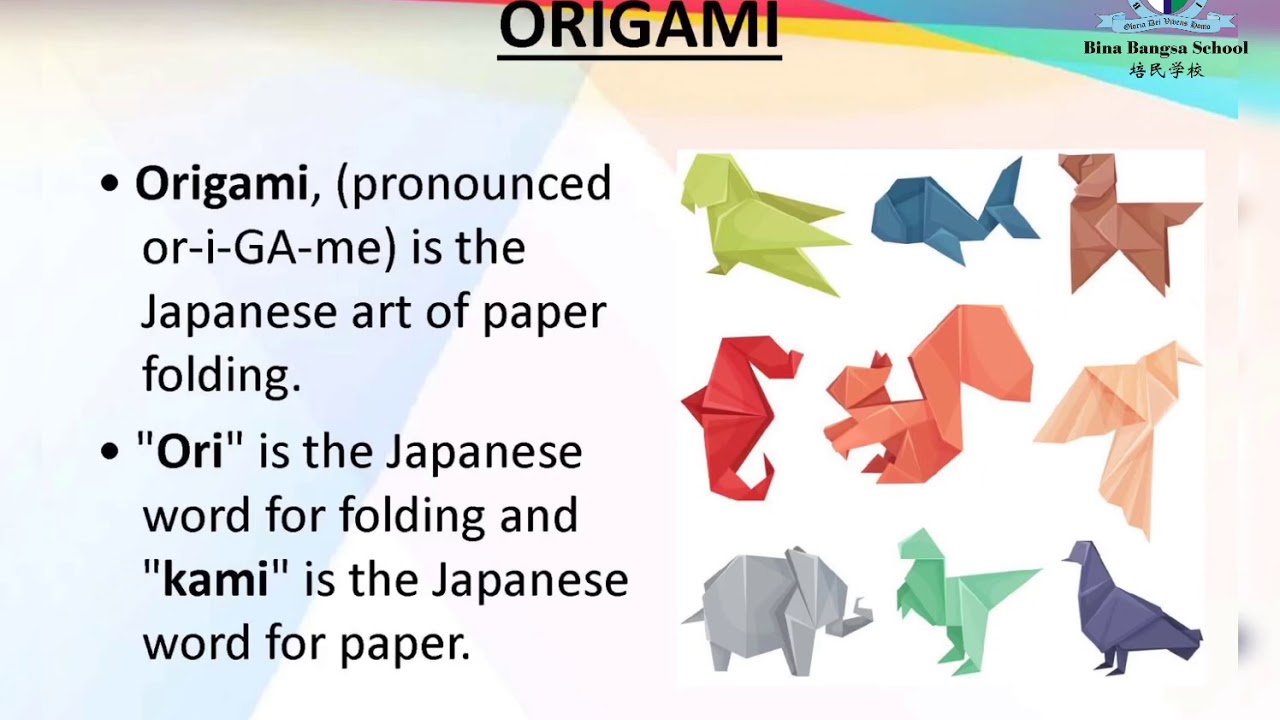 E-Learning Festival Primary School (11) - Origami - YouTube