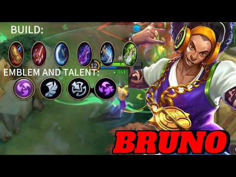6 KILLS | HERO BRUNO BEST BUILD AND EMBLEM | (GEMPLAY) FULL ATK - YouTube