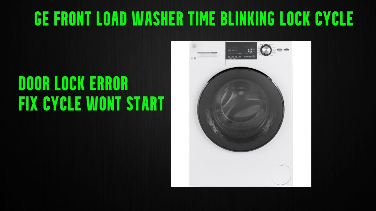 Replacing door lock on GE 24 inch WCVH4800K2WW no start - YouTube