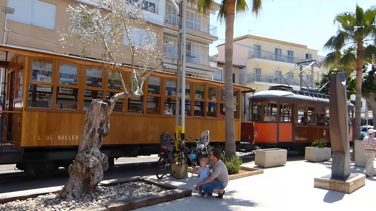 Majorca Train, Soller to Port de Soller - YouTube