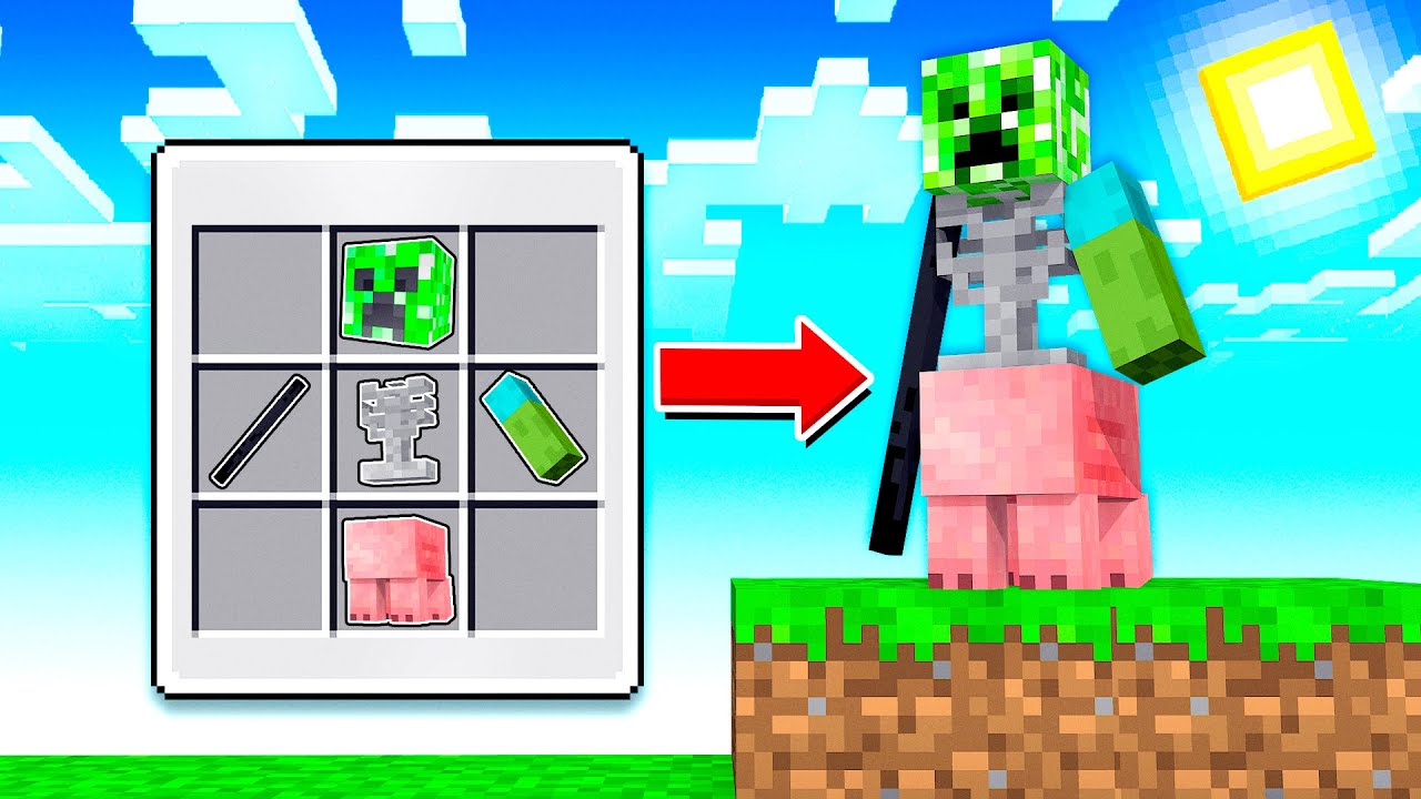 We CRAFT *CUSTOM* Minecraft MOBS! - YouTube