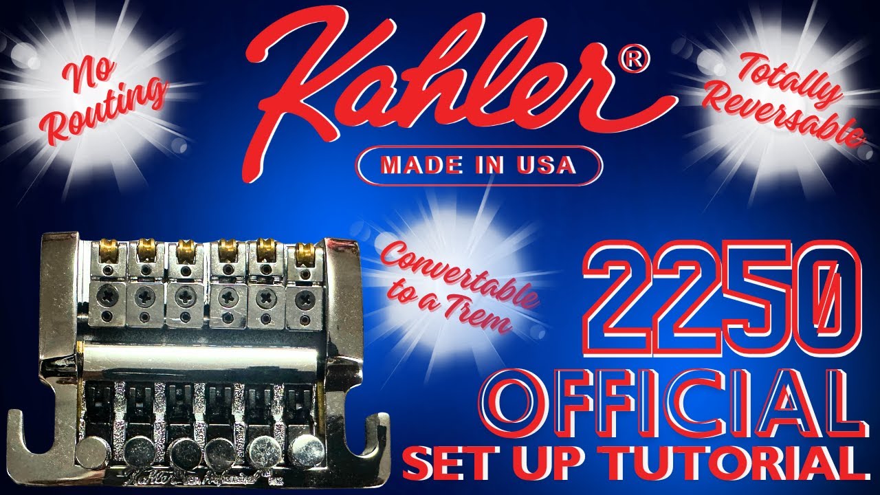 Kahler No-Route Les Paul Fixed Bridge Setup Video - YouTube