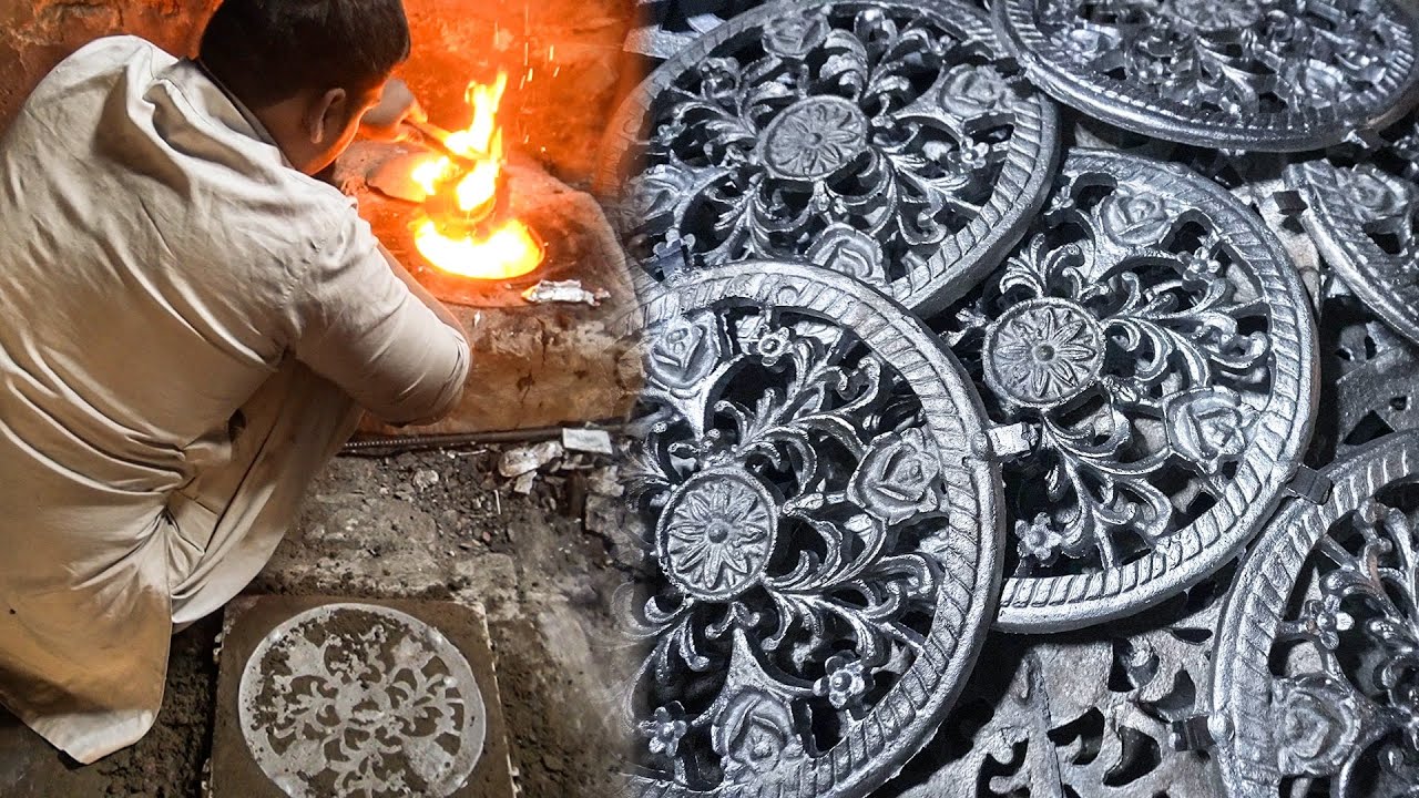 Aluminum Sand Casting Mass Factory Process For Beautiful Design - YouTube
