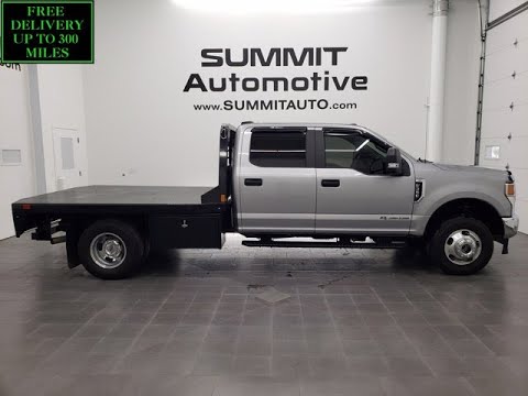2021 FORD F350 XL POWERSTROKE FLATBED ICONIC SILVER 4K WALKAROUND ...