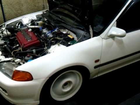 B16B SPOON IN EG6 ON DYNO TEST - YouTube