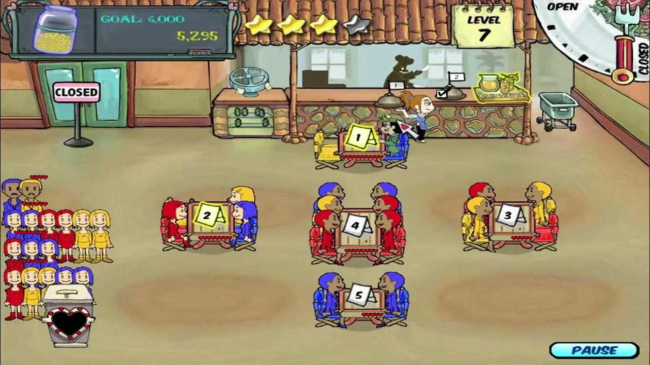 Diner Dash - Level #17 - Flo's Tiki Palace VII - YouTube