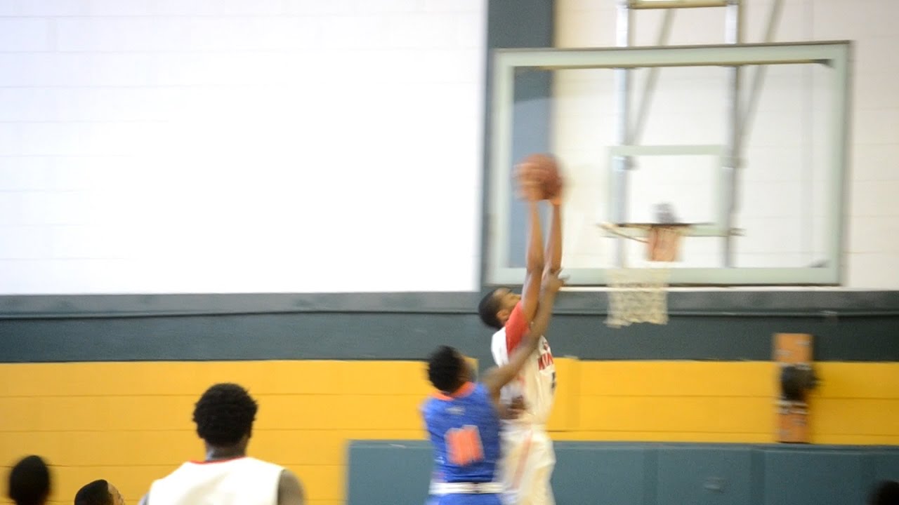 Team Winston's Akia Pruitt dunks over defender @ Big Shots/Team Felton ...