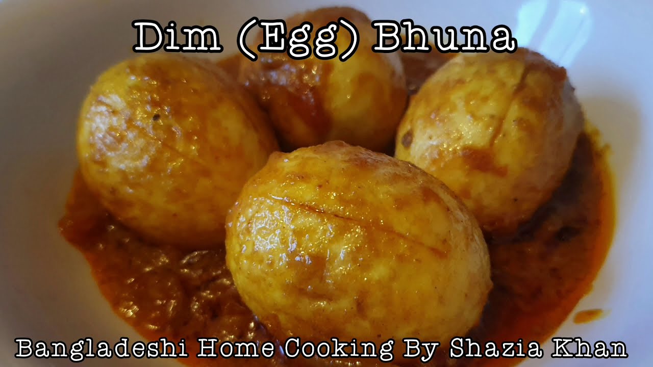 Dim Bhuna| Egg Bhuna| Egg Curry| Enda Bhuna| Bangladeshi Curry Recipe ...