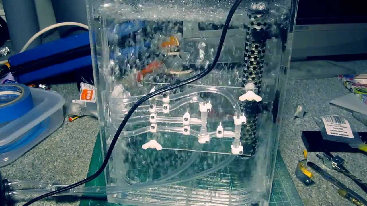 Bubble etch tank water test - YouTube
