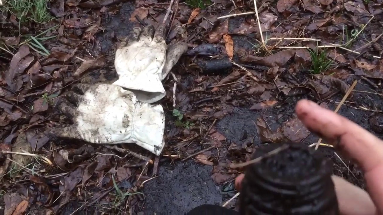 Bottle digging a stinky swamp! - YouTube