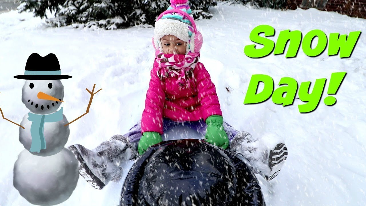 Fun In The Snow! Family Fun Kids Video Imani's Fun World - YouTube