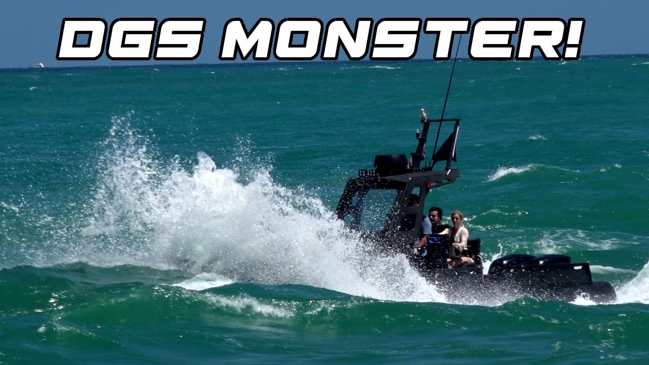DGS Monster choking on waves! - YouTube