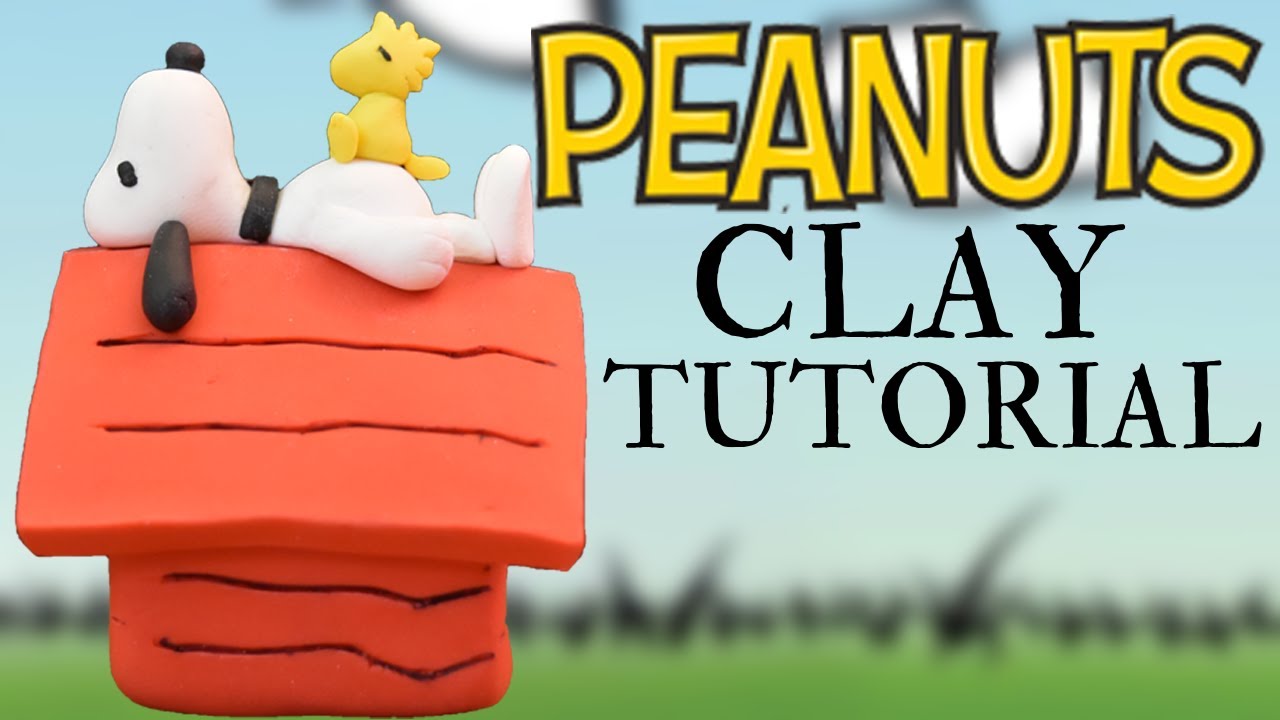 Making Snoopy And Woodstock From The Peanuts Using Polymer Clay - YouTube