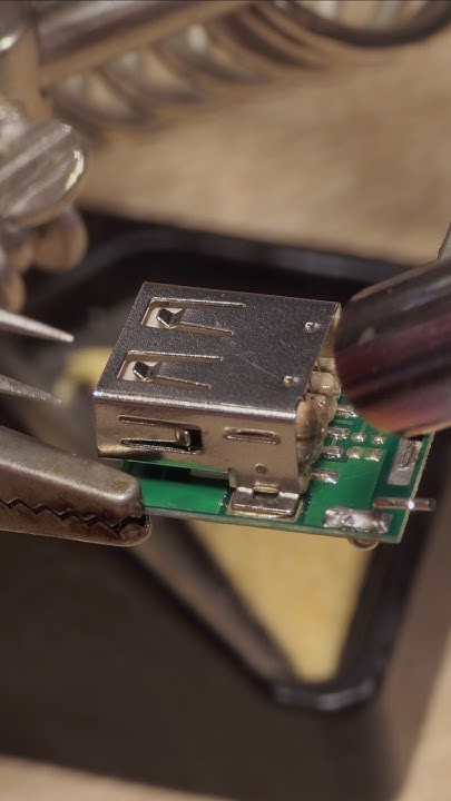 how to remove the SMD USB port - YouTube