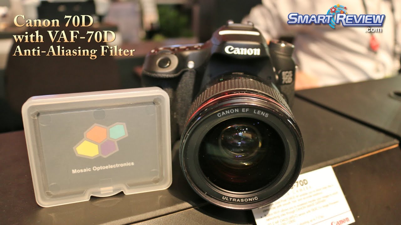 CES 2014 | Canon 70D with VAF-70D Anti-Aliasing Filter | Testing ...
