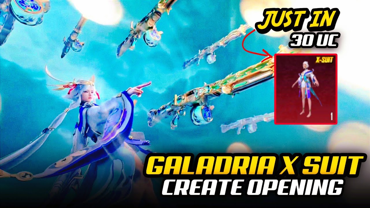 NEW GALADRIA X SUIT CREATE OPENING 150 UC ONLY IN BGMI @ProXmaNlive ...