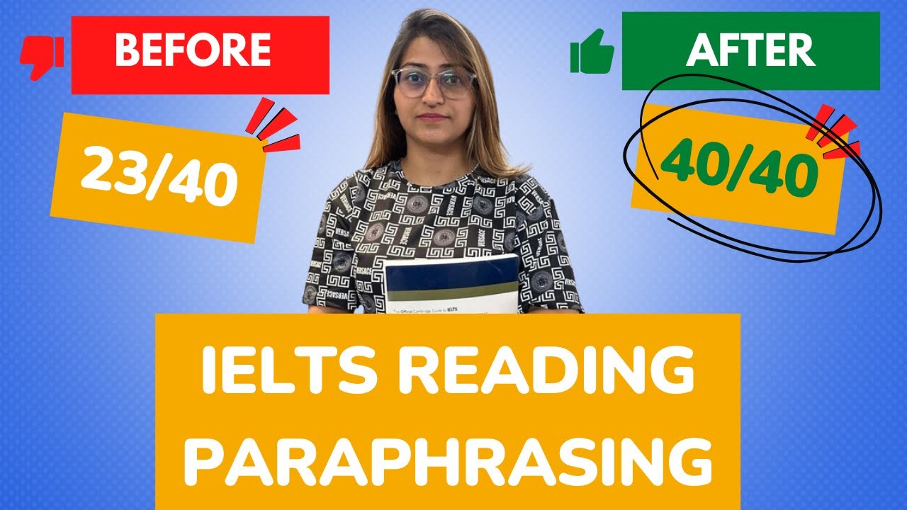 Understand Paraphrasing in IELTS reading with baby code - YouTube