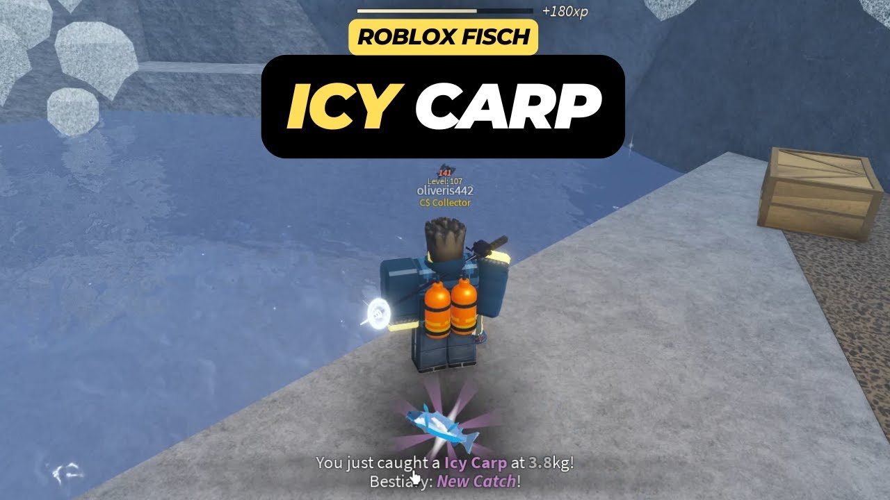 How to Get an Icy Carp fish in Roblox Fisch - YouTube