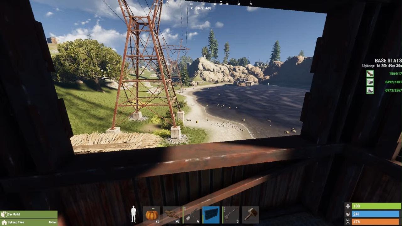 Rust Console Edition- Testing the Sniper Tower Base - YouTube